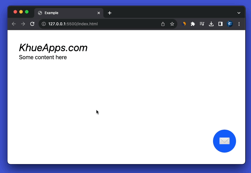 Tailwind CSS: Create a Floating Action Button (FAB) - KhueApps